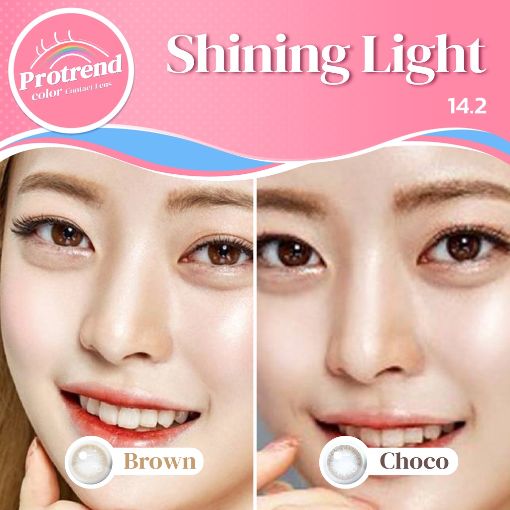 protrendcolor : คอนแทคเลนส์ รุ่น Shining Light in | Shopee Thailand