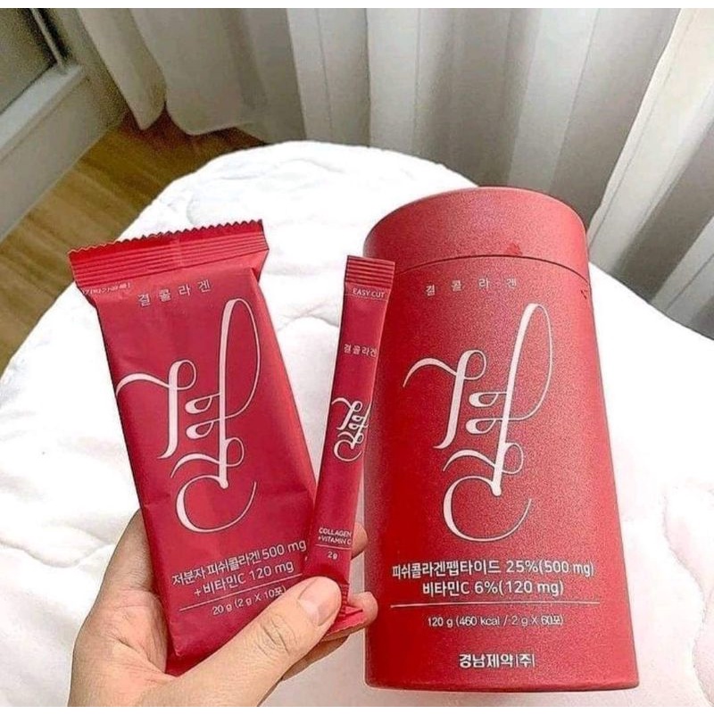 คอลลาเจนเกาหลี Lemona Gyeol Collagen Red 1กระปุกมี60ซองx2กรัม - k ...