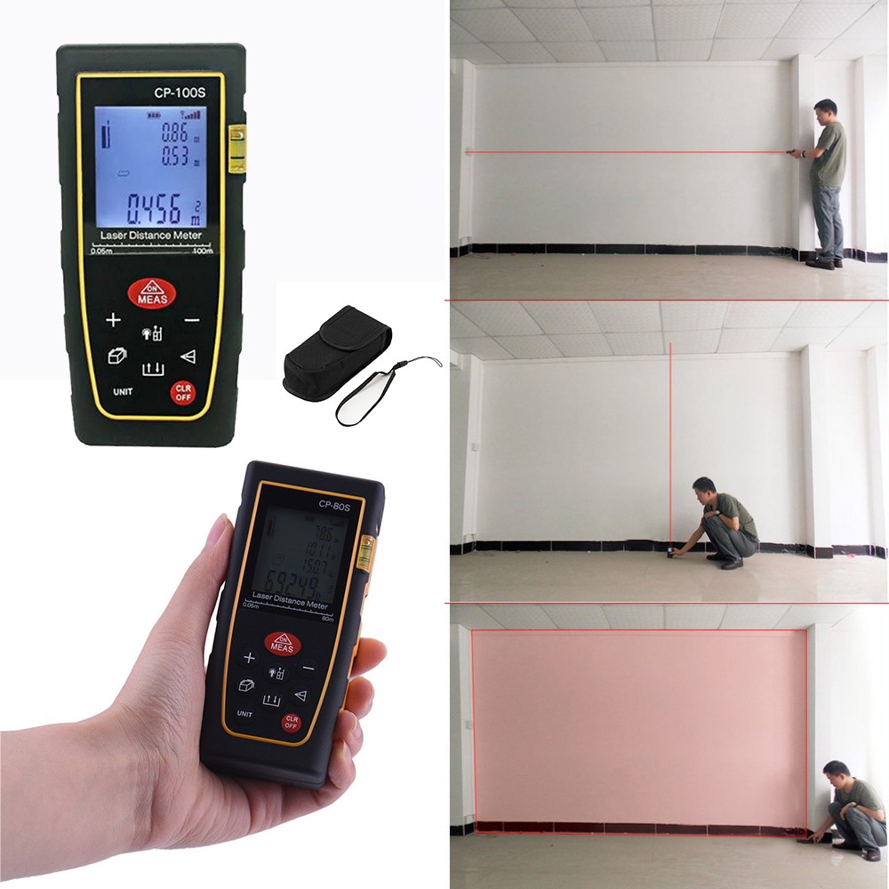 New 100M Handheld Digital Laser Distance Meter Range Finder Measure ...