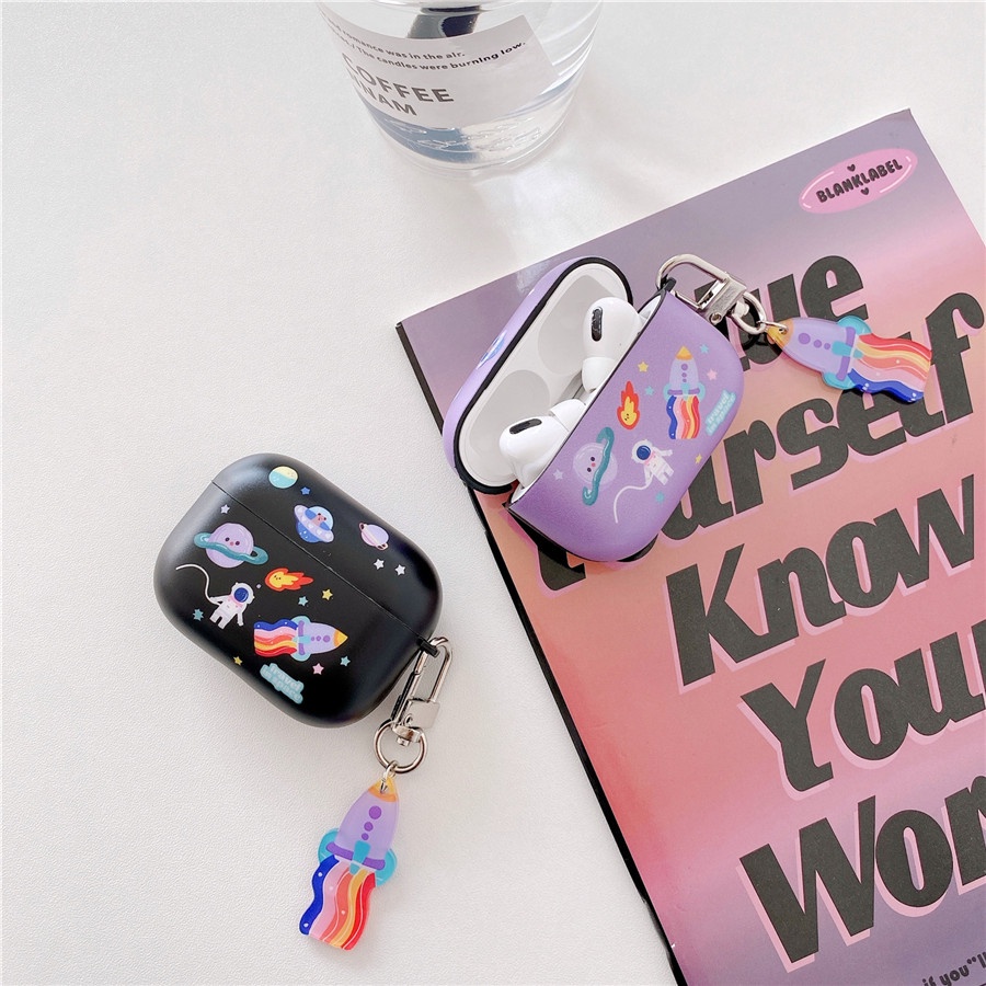 เคสแข็ง Airpods Pro Airpods 3 gen3 Airpods 2 Cartoon NASA Space Rocket ...