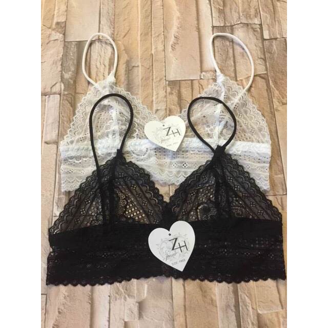 บราลูกไม้ซีทรู ZH Forever ตะขอหลัง | Shopee Thailand