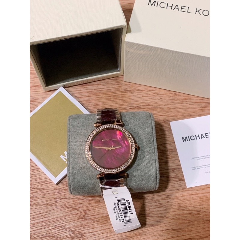MK6412 MICHAEL KORS Parker Burgundy Dial - Multi-color - nalikashopbyp ...