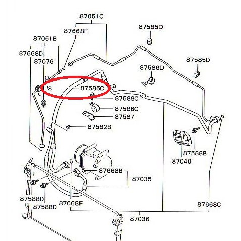ตัวล็อคท่อน้ำยาแอร์ MR568306 | Shopee Thailand