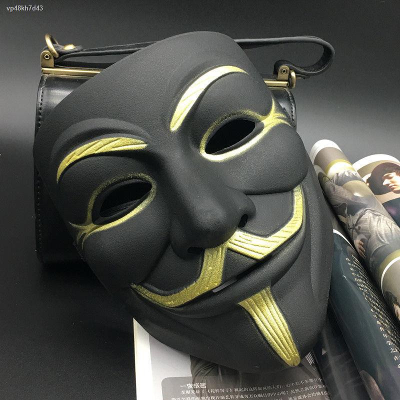 [จัดส่งด่วน] ตัวอักษรวี Vendetta Mask Full Face Male Halloween Cos ...