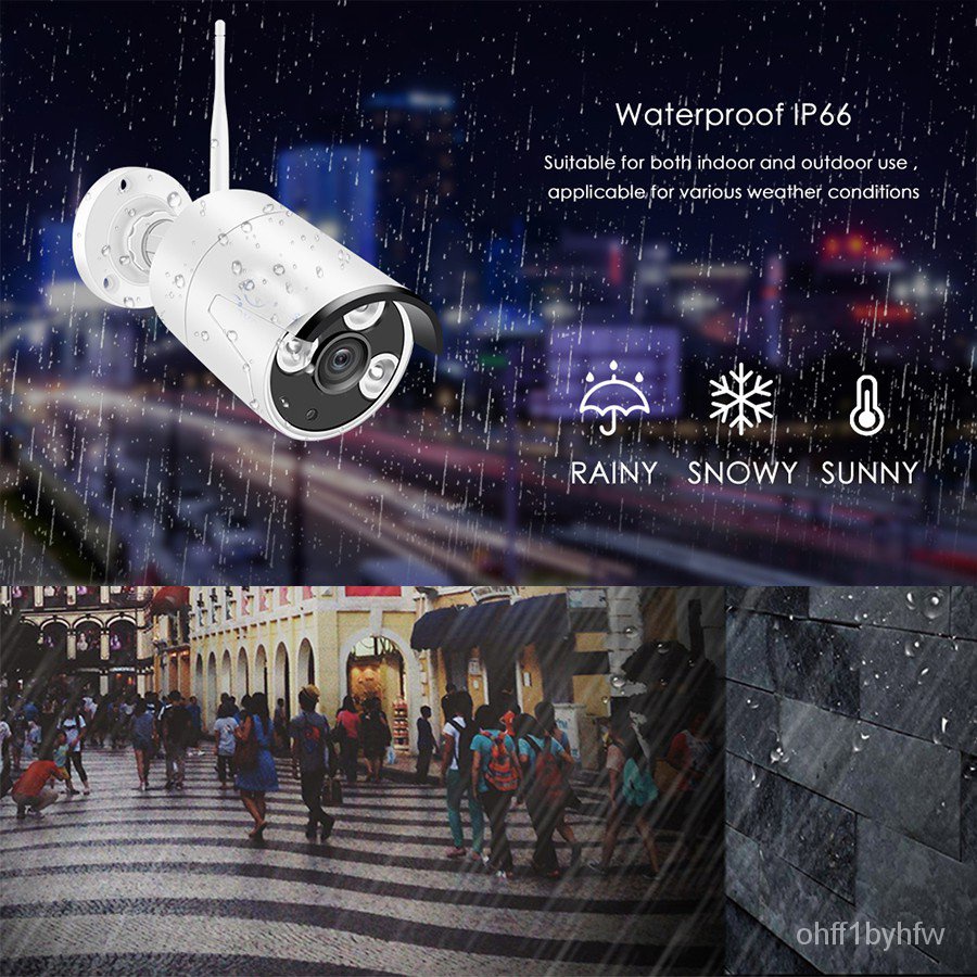 8CH 2.0MP Outdoor Wireless Wi Fi NVR Kits Home Security CCTV System ...