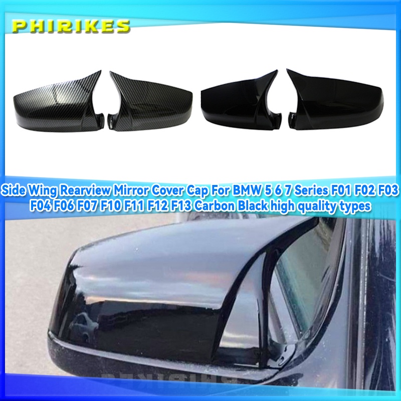 กระจกมองหลังE60 LCI Real Carbon Fiber Car Side Rearview Mirror Cover ...