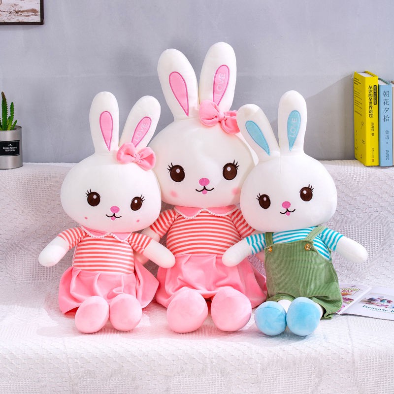 Cute Rabbit Plush Toy Little Bunny Doll Girl Doll Large Bed Pillow HJbk ...