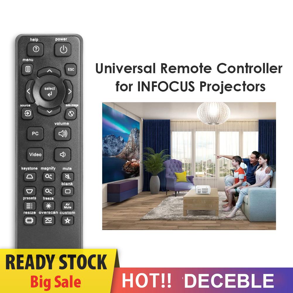 รีโมตคอนโทรลโปรเจคเตอร์ แบบเปลี่ยน สําหรับ InFocus IN112 IN114 IN124 ...