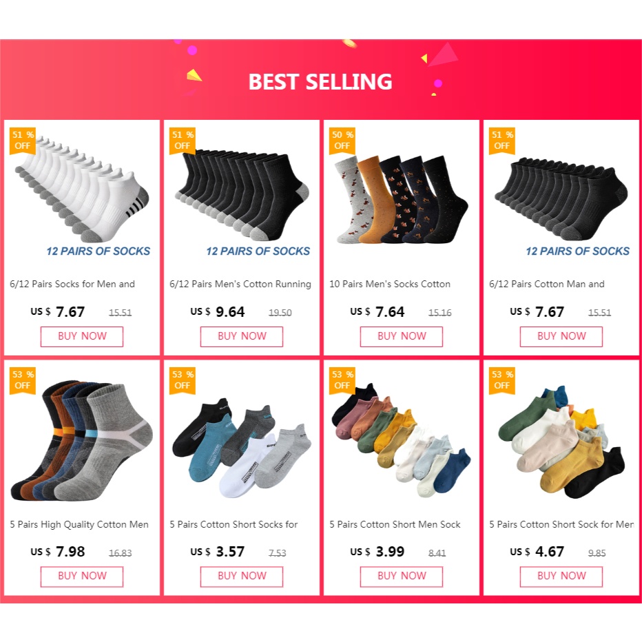 612 Pairs Men39s Cotton Running Crew Socks Middle Tube High Quality ...