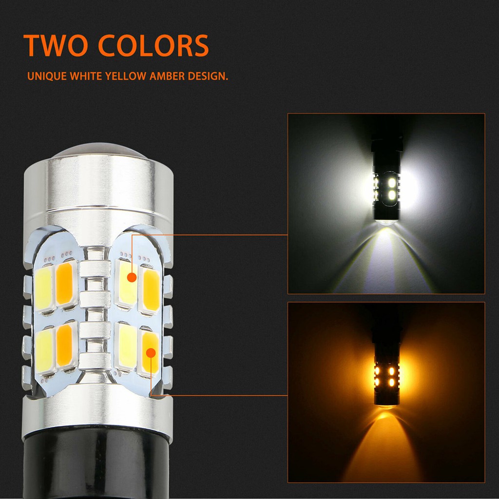 T 25 3157 20 Smd Two - Color ไฟเลี้ยวสีขาว + ไฟเบรค 5630 5730 สําหรับ ...
