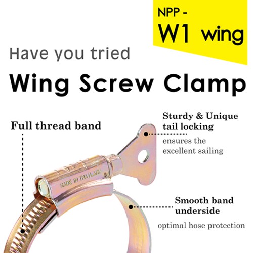 NPP เอ็นพีพี หางปลา 1A 1 1X - แหวนรัดท่อ เหล็กรัดท่อ กิ๊บรัดท่อ เข็มขัด ...