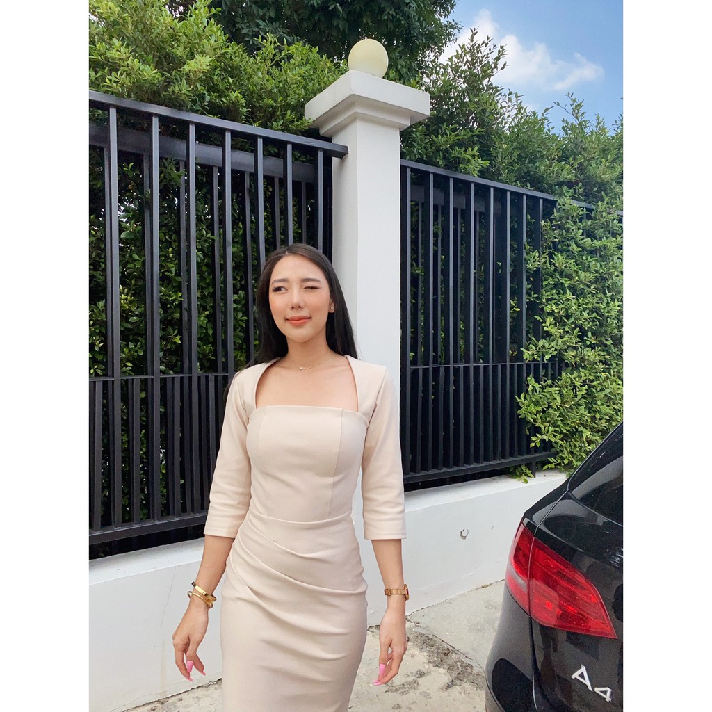 Petchploy New in VIVIEN Dress ชุดเดรสสั้น ชุดออกงาน ชุดทำงาน - petchploybrand - ThaiPick