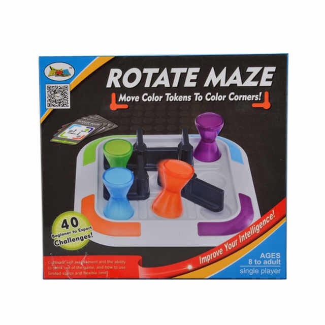 เกมเลื่อนแท่นสีเข้ามุม ROTATE MAZE Logic Game - zinday_toys - ThaiPick