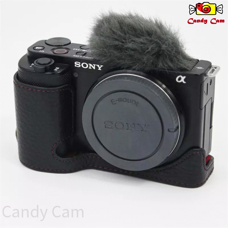 Half case เคสหนัง หนังแท้ Sony ZV-E10 - candy_cam - ThaiPick