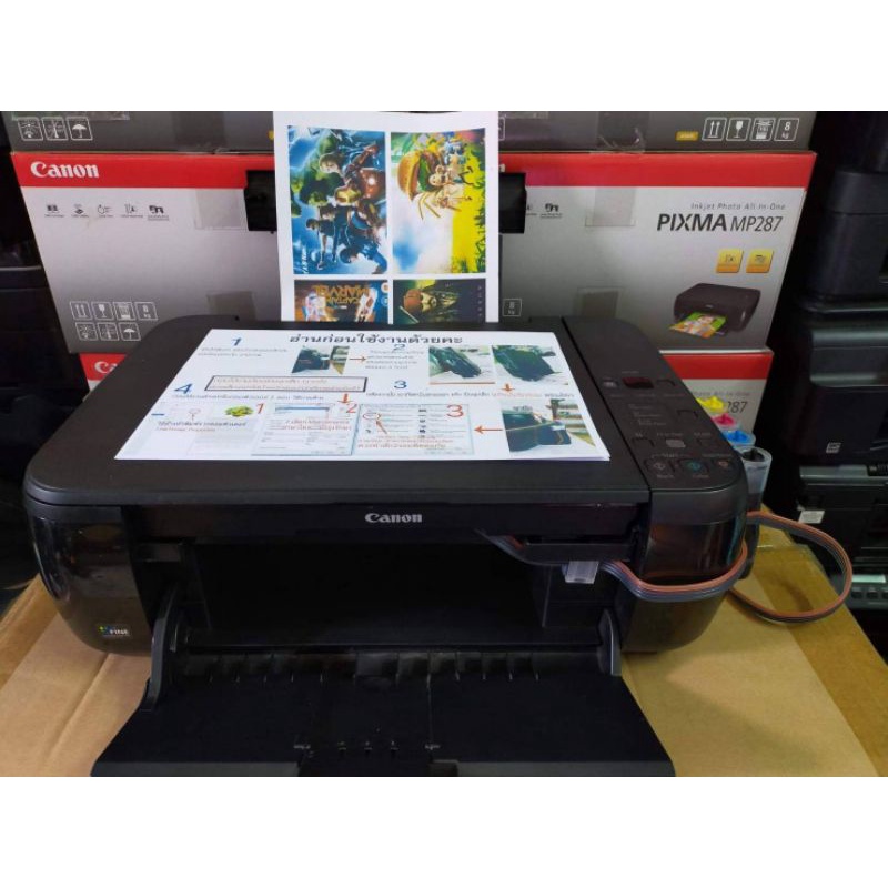 Canon Pixma MP287(เครื่องมือสอง)พร้อมติดตั้ง InkTank ทำงานได้ 3 ระบบ ...