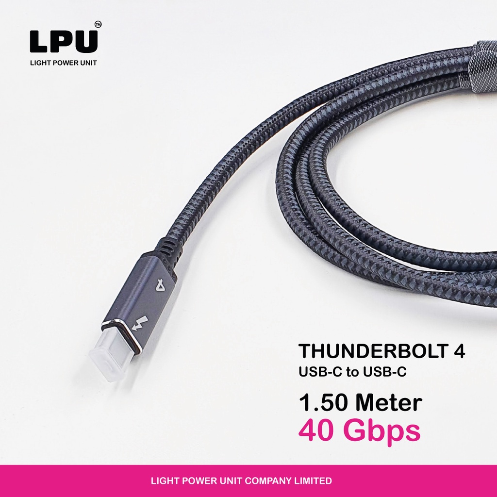 พร้อมส่ง LPU สาย THUNDERBOLT 4 ความเร็ว 40 Gbps 8K ใช้ Chips Original ...