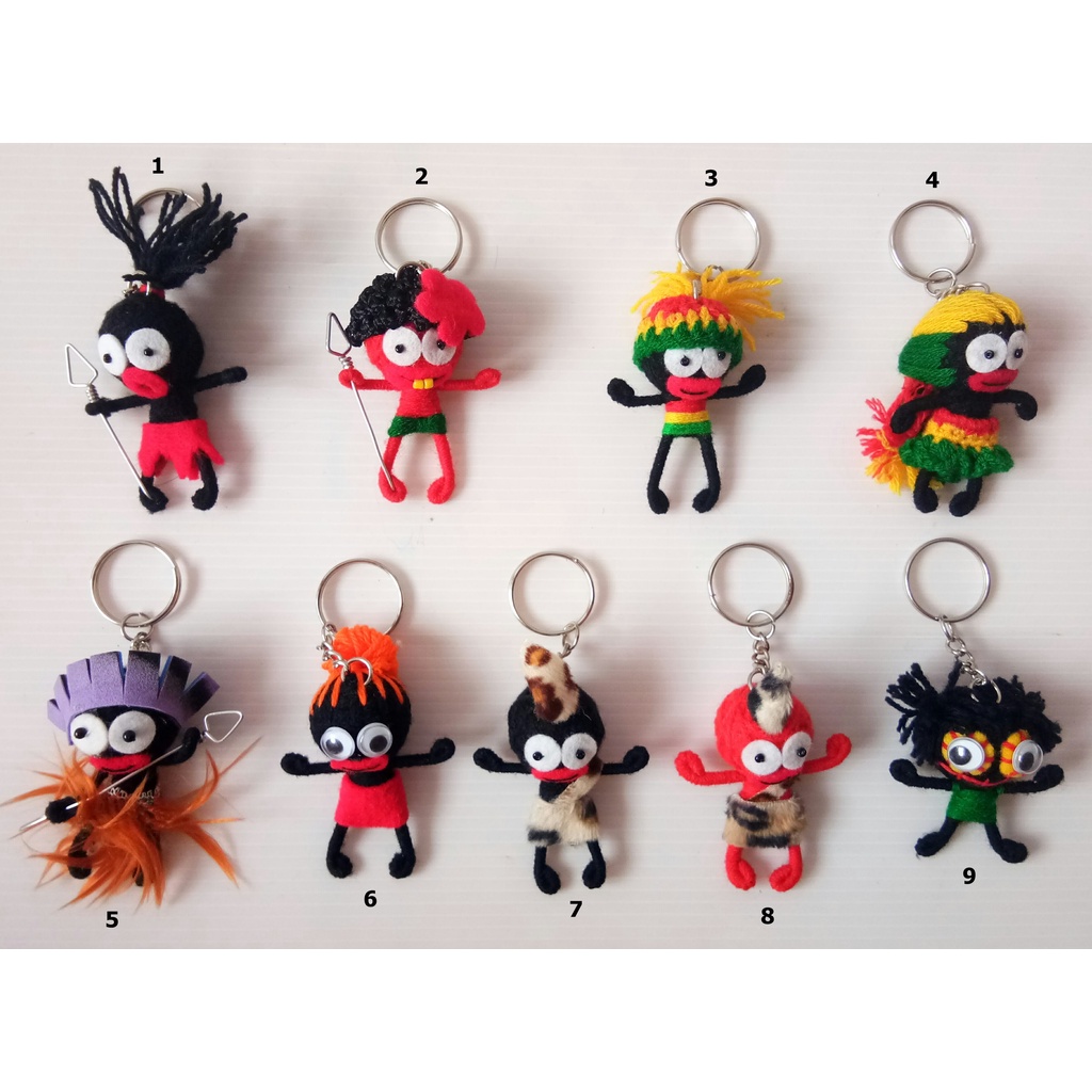ตุ๊กตาวูดู Voodoo String Doll Keychain Figure Keyring Handcraft Gift #6 ...