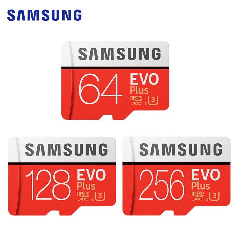 NewSAMSUNG Memory Card EVO Plus 4K HD Micro SD 256GB 128G 64GB Class10 ...