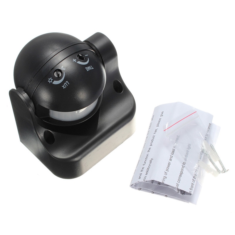 เซนเซอร์1pcs AC 220V-240V 110V 180 Degree Outdoor IP44 Security PIR ...