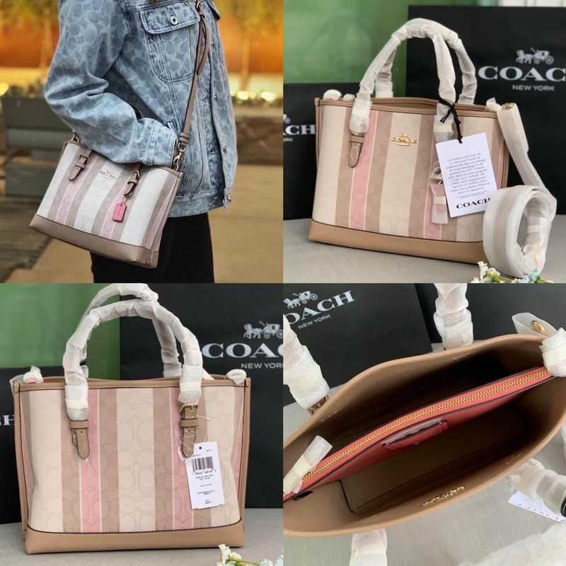 COACH Mini MOLLIE TOTE 25 IN SIGNATURE CANVAS (COACH C42504085)มีหลายสี ...