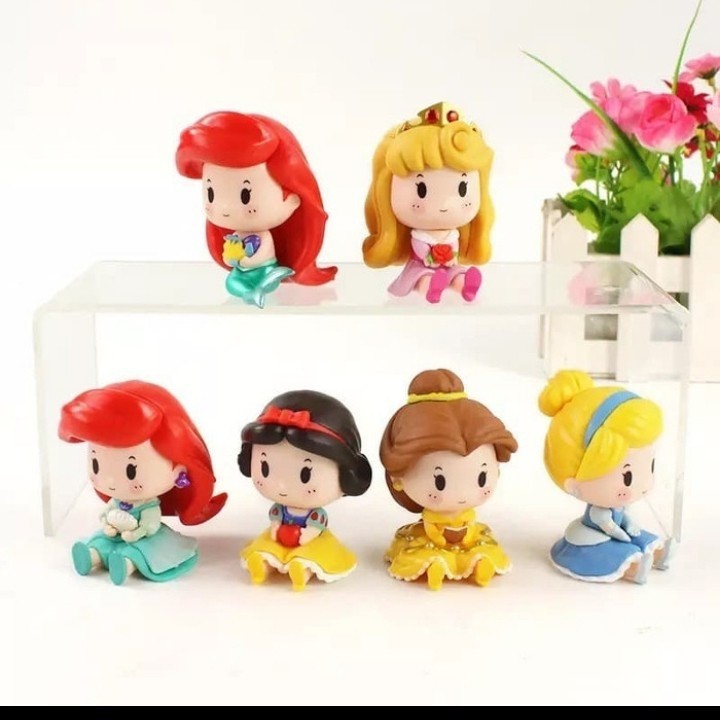 Qposket Princess Disney Chibi Q Posket Set 6pcs Topper HDDQ ...