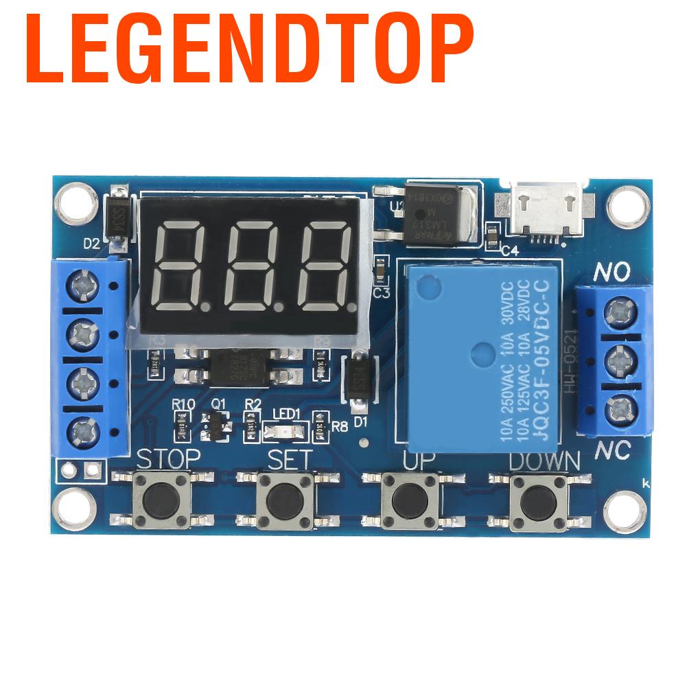 12V DC Infinite Cycle Delay Timing Timer Relay ON OFF Switch Loop ...