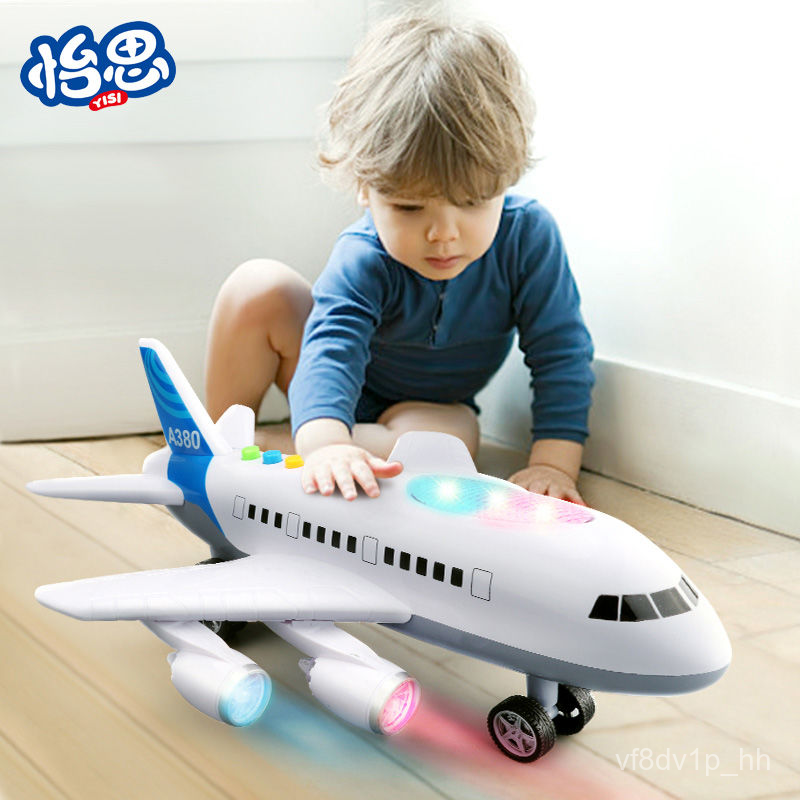 เด็กเล่าเรื่องของเล่นเครื่องบินความเฉื่อยรถยนต์ไฟฟ้ารุ่นจำลองขนาดใหญ่ ...