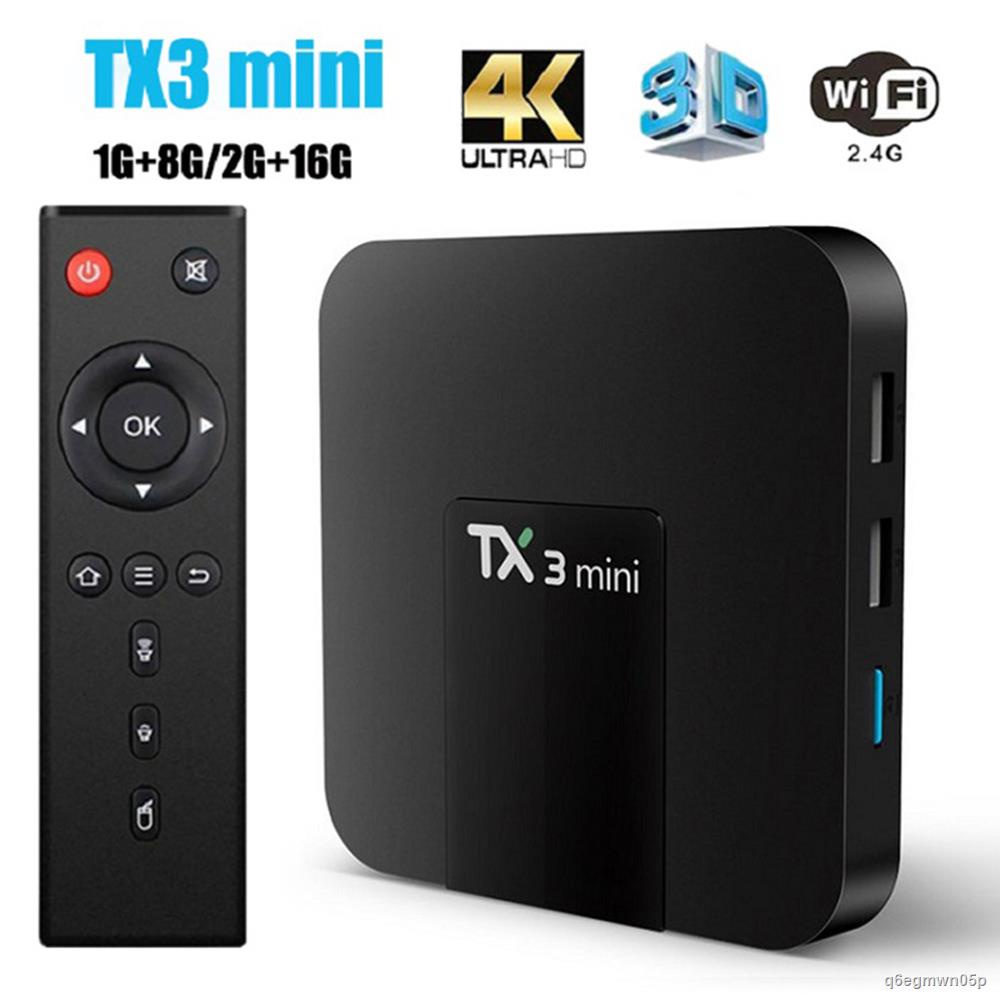 โทรทัศน์ TX3 Mini Smart TV Box Android 11.1 Amlogic S905W 2GB 16GB 4K H.265 2.4G Wifi Media ...