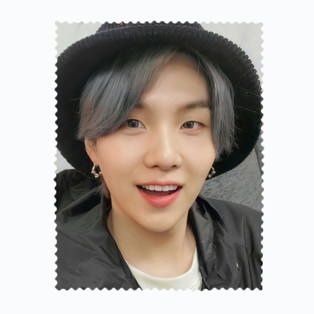 ผ้าเช็ดแว่นตา ผ้าเช็ดแว่น ผ้าเช็ดเลนส์ ผ้าเช็ดจอ ชูก้า Suga มิน ยุน-กี ...