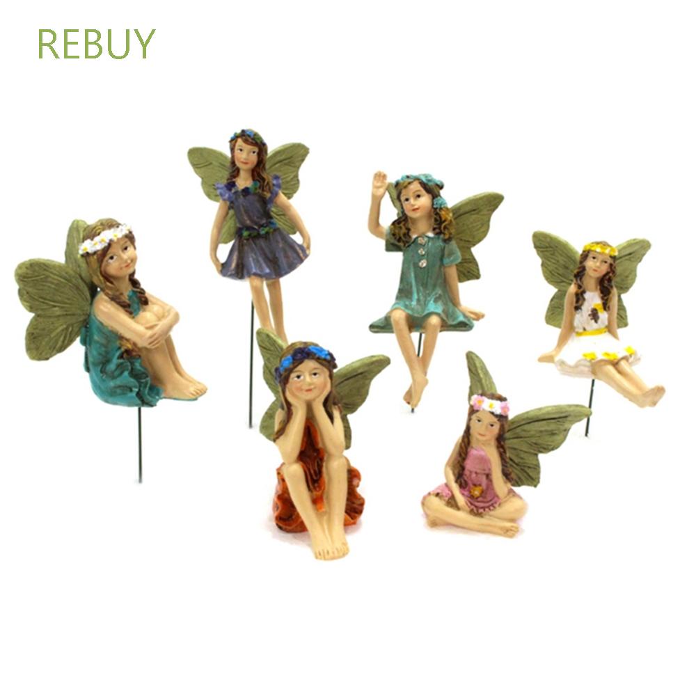 REBUY Creative Miniature Resin Fairy Garden Accessories Fairies ...