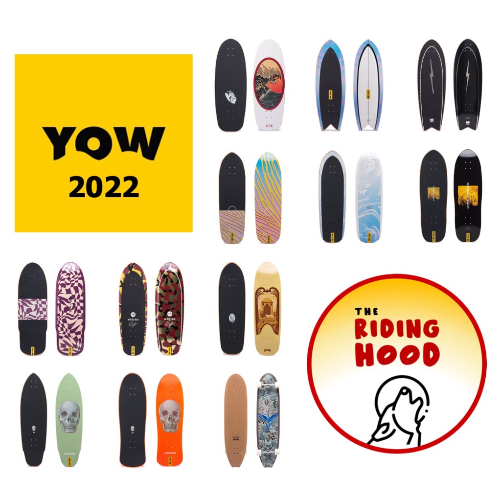 NEW! YOW Surfskate Deck Collection 2022 | แผ่นเปล่าเซิร์ฟสเก็ต YOW ...