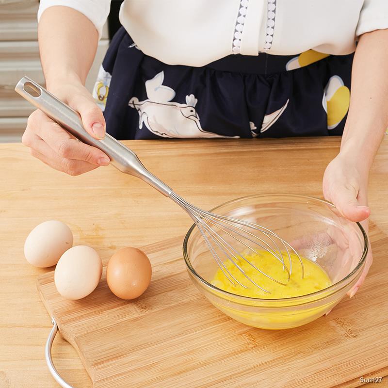 Onlycook Manual Whisk 304 Stainless Steel Household Egg Cream Stirring ...