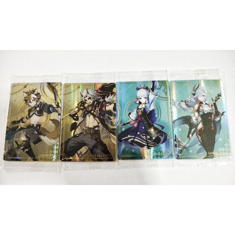 (พร้อมส่งแยกใบ)Genshin Impact Metal Card Collectionwafer card - supa187 ...