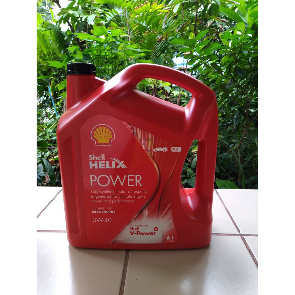 น้ำมันเครื่อง shell helix power 0w40 diesel สังเคราะห์แท้จากเซล ...