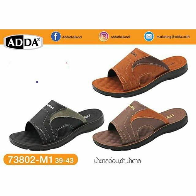 ADDA รองเท้าแตะPU ชาย รุ่น 73802 ไซส์ 39-45 - wilaiarporn4 - ThaiPick