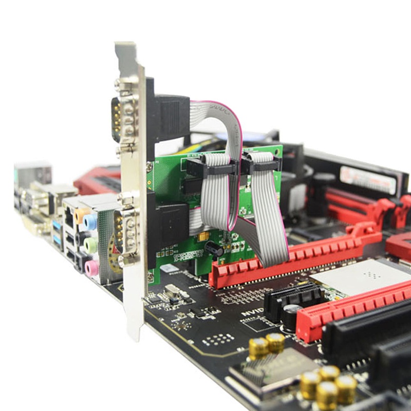 ชิปเซ็ต PCIE เป็น 4 พอร์ตอนุกรม เกรดอุตสาหกรรม COM Port RS232 Signal 1 ...