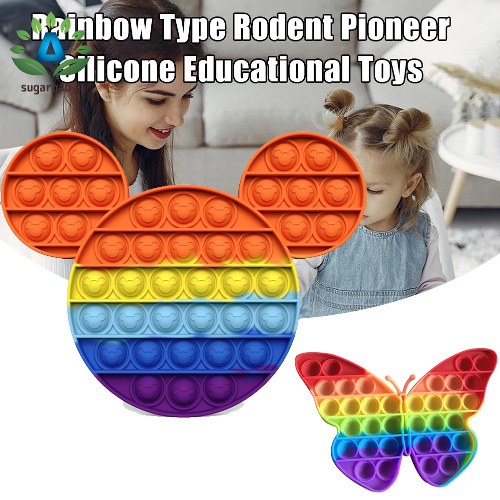 2021 Pop It Push Bubble Gadget ของเล่นบรรเทาความเครียดสําหรับเด็กและ ...