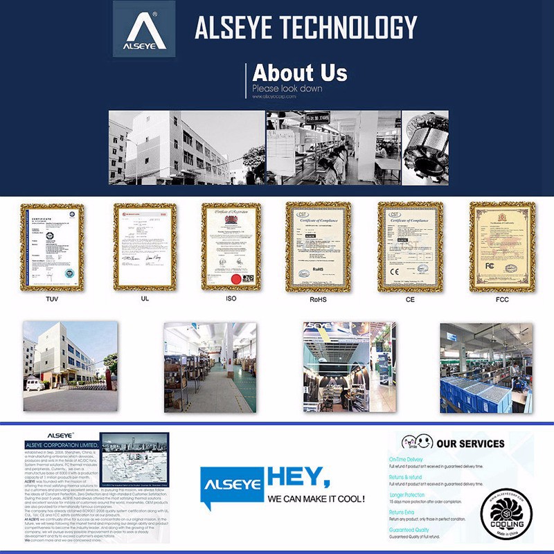 พัดลมคอมพิวเตอร์：ALSEYE 120mm C Fan Cooler Comuter RGB Fan with RF ...