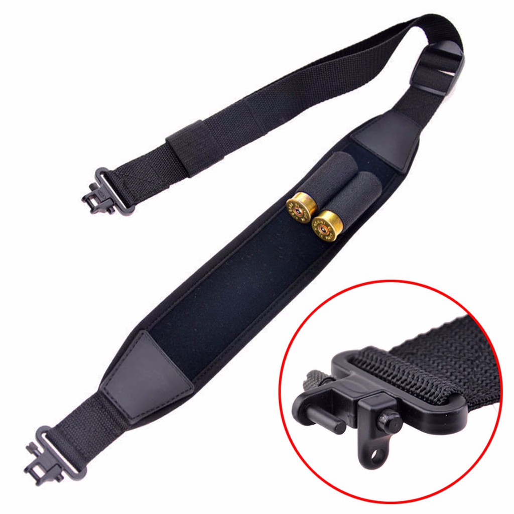 Adjustable Neoprene Shotgun Sling Strap With Quick Detach Swivels Belt ...