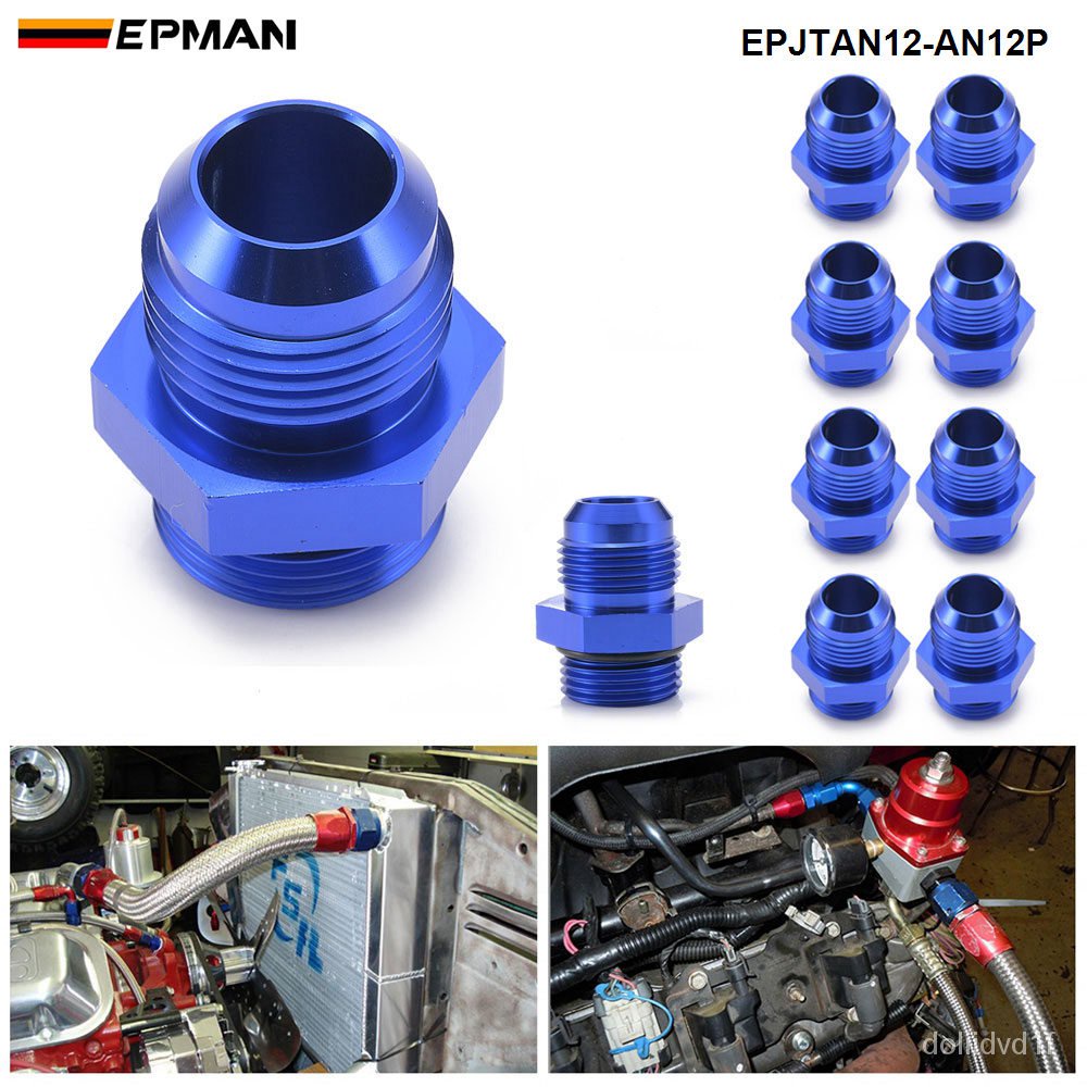 EPMAN 10PCS AN12 Flare Male To AN12 Pipe Straight Adapter Fuel Hose ...