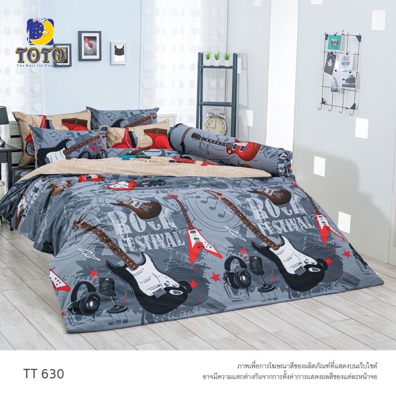 TOTO ชุดผ้านวมเย็บติด 90x97 นิ้ว (ผ้านวมผ้าปู) 6ฟุต 5ฟุต TT629-TT633 ...