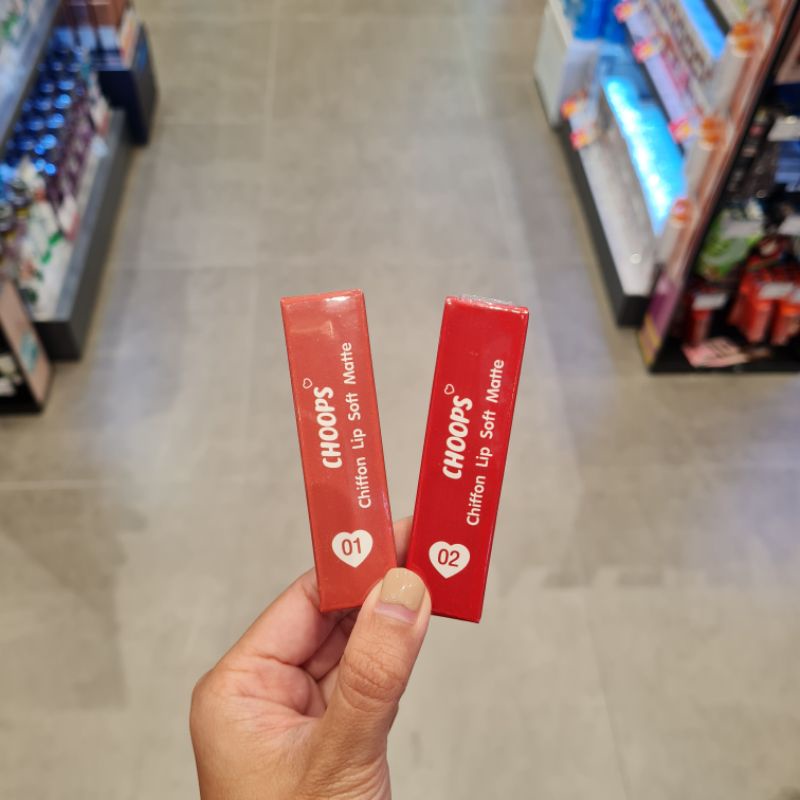 Choops Chiffon Lip soft Matte มี2สี ลิปจุ๊ปส์สีติดทนนาน - dararan ...