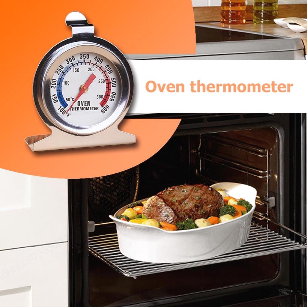 Stainless Steel Dial Oven Kitchen Thermometer Food Meat Cooking ...