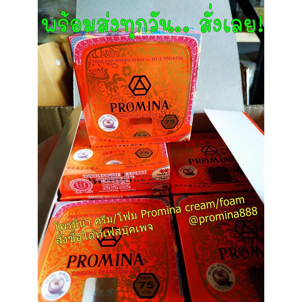 Promina cream 11g. โพรมีน่า ยินเซ็ง เพิร์ล ครีม ขายดี - lady_gaga_shop ...