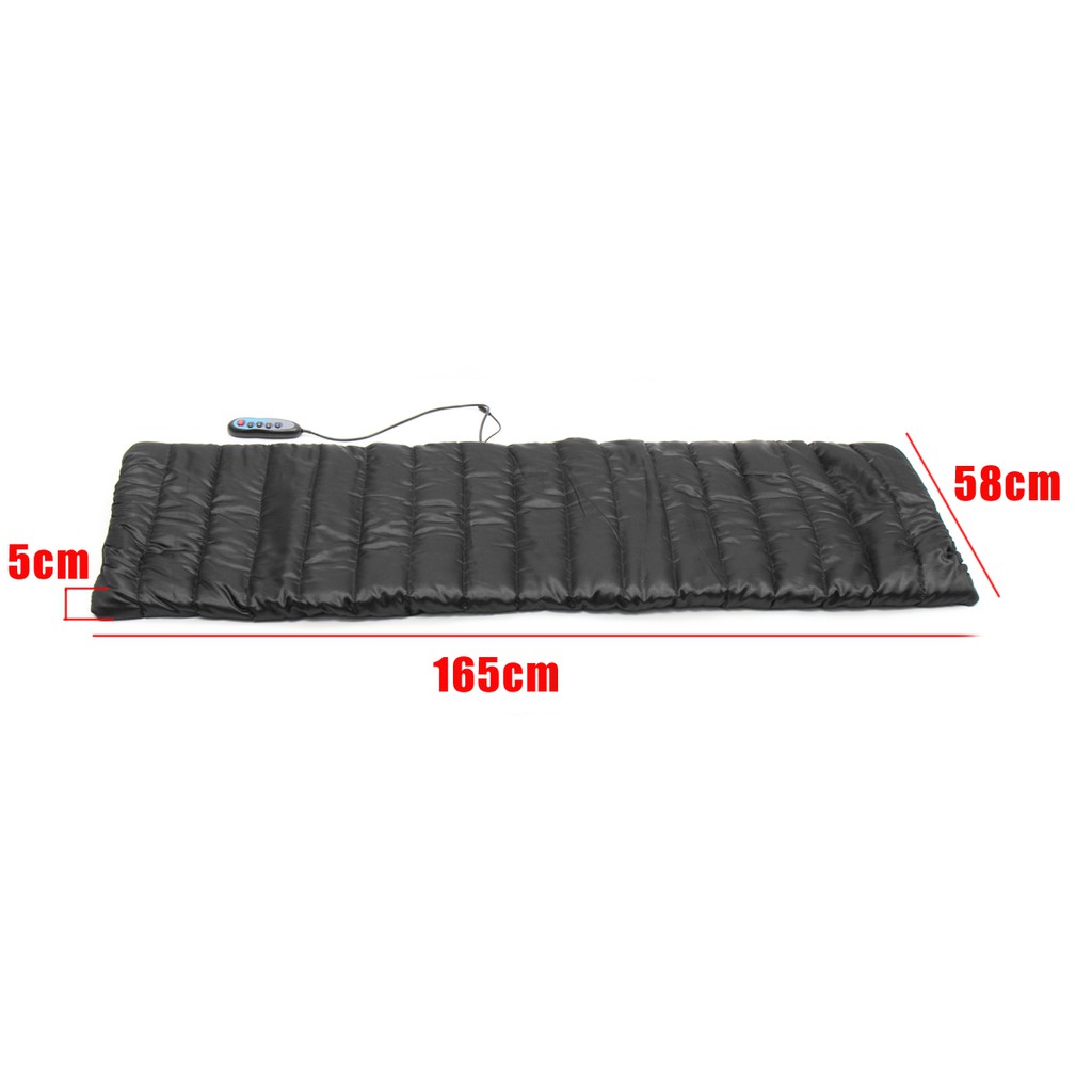 Massage Mat Mattress Full Body Heated Massager Remote Control Cushion ...