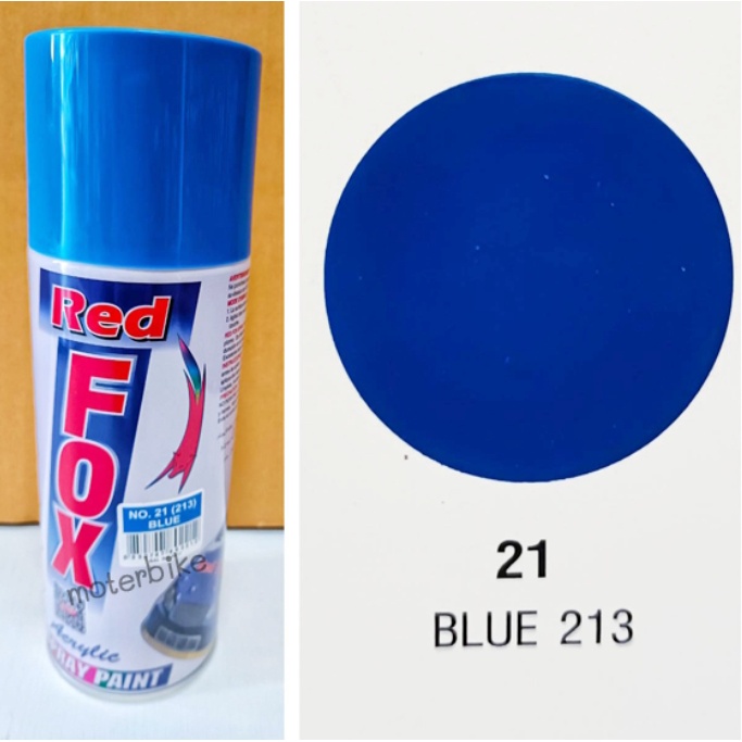 สีสเปรย์เรดฟ็อกซ์ RED FOX NO.21(213) BLUE (สีฟ้า) - arkhom_kawithu ...