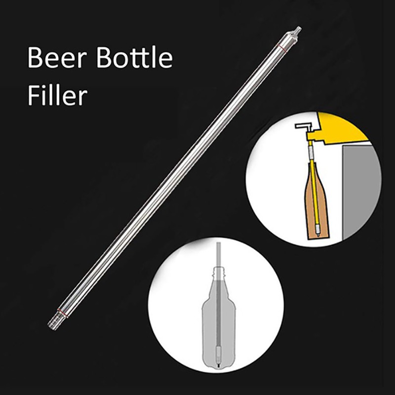 ¤Stainless Steel Spring Loaded 14 Length Bottle Wand Kit for Home Brew ...