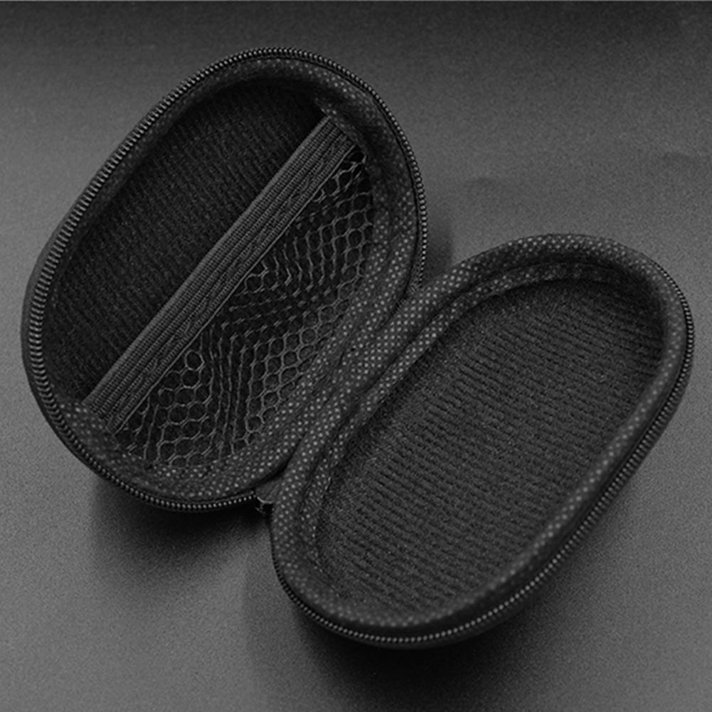 แฟชั่นกระเป๋าKZ Earphones Oval Storage Bag Wired Headphones PU Zipper ...