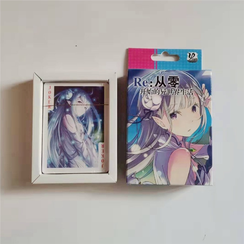 54cs Relife In A Different World From Zero laying Cards oker Rem Ram ...