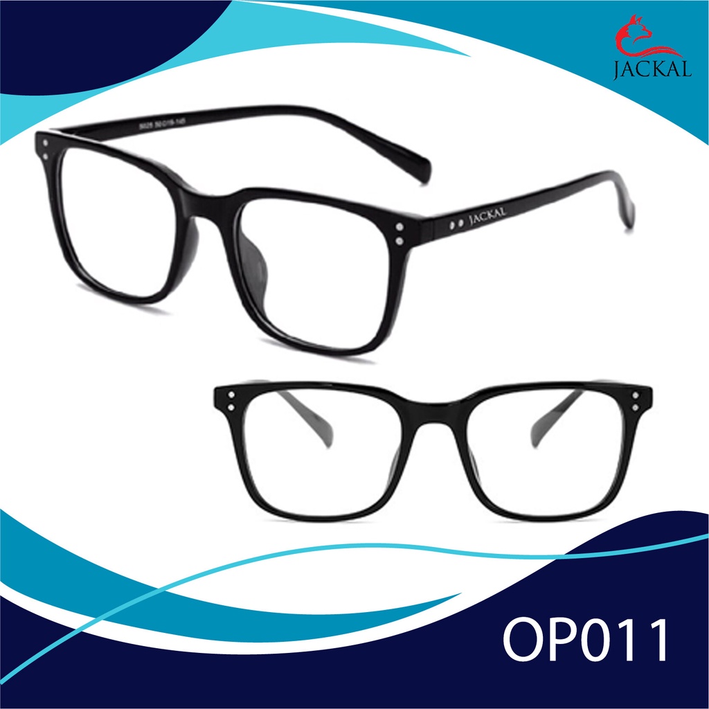 ตัดแว่นสายตา เลนส์ Hoya Blue Control JACKAL OP011 แว่นตากรองแสงสีฟ้า ...